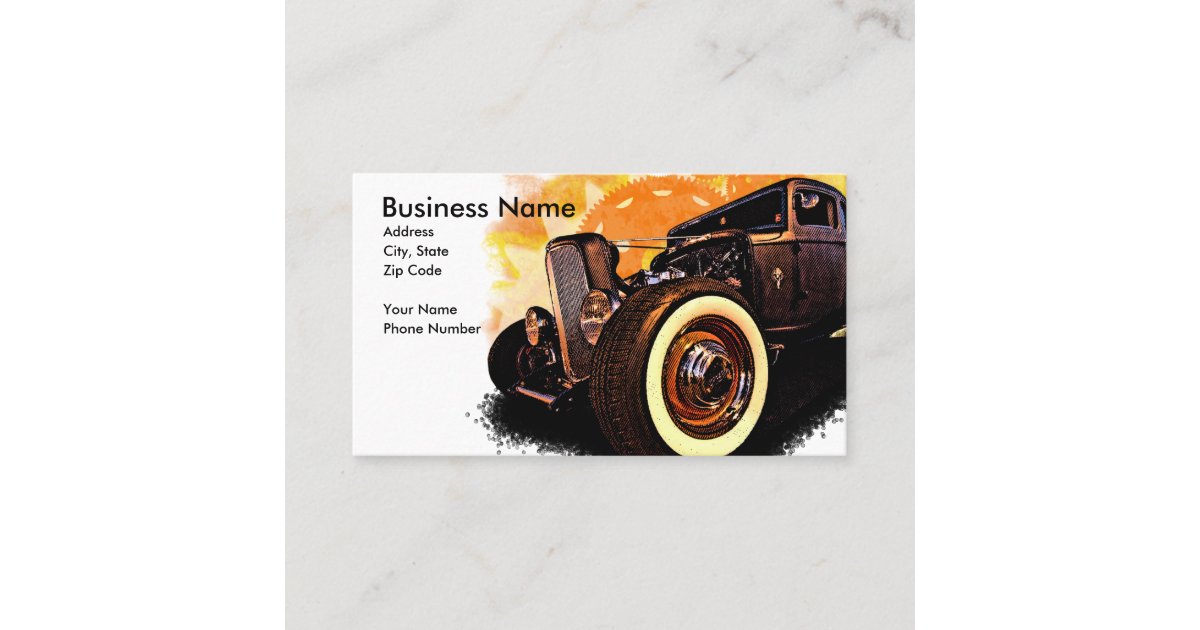 Hot Rod Dreams Business Card | Zazzle