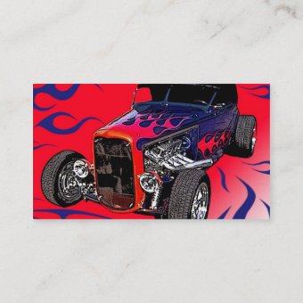Hot Rod Flames Business Card | Zazzle