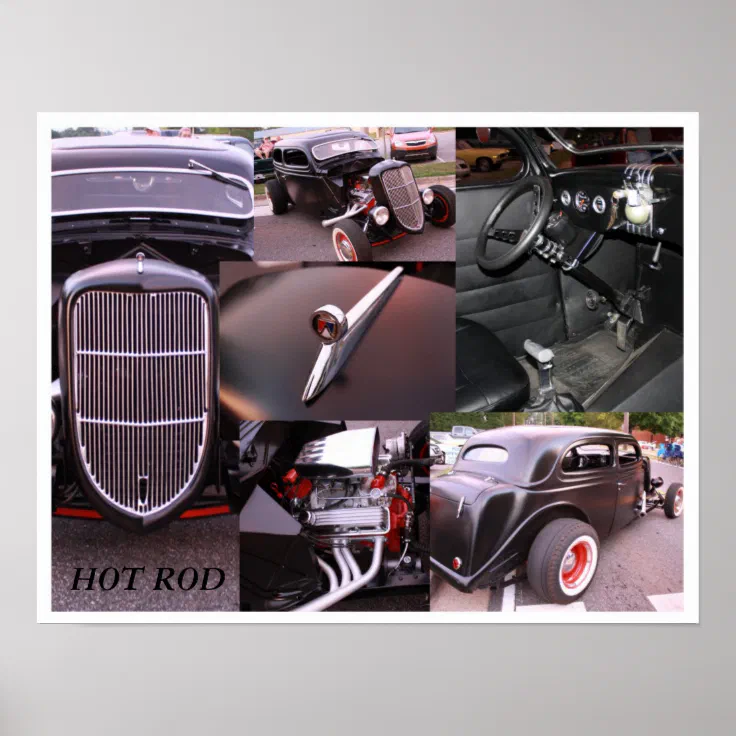 HOT ROD Print - Poster | Zazzle
