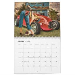 Hot Rod Wall Calendar & Retro Pinups | Zazzle