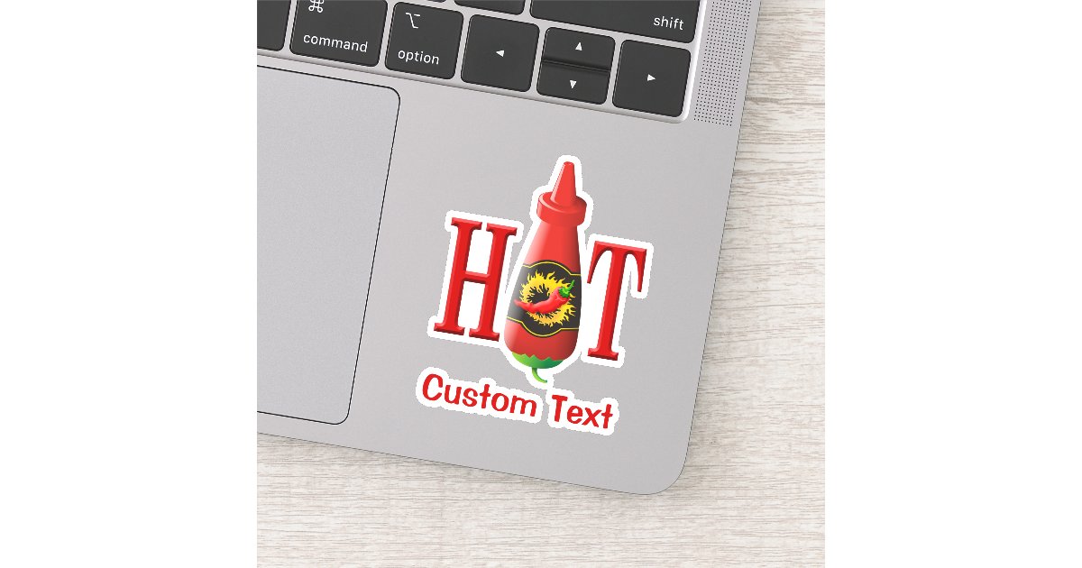 Hot Sauce Bottle Sticker | Zazzle