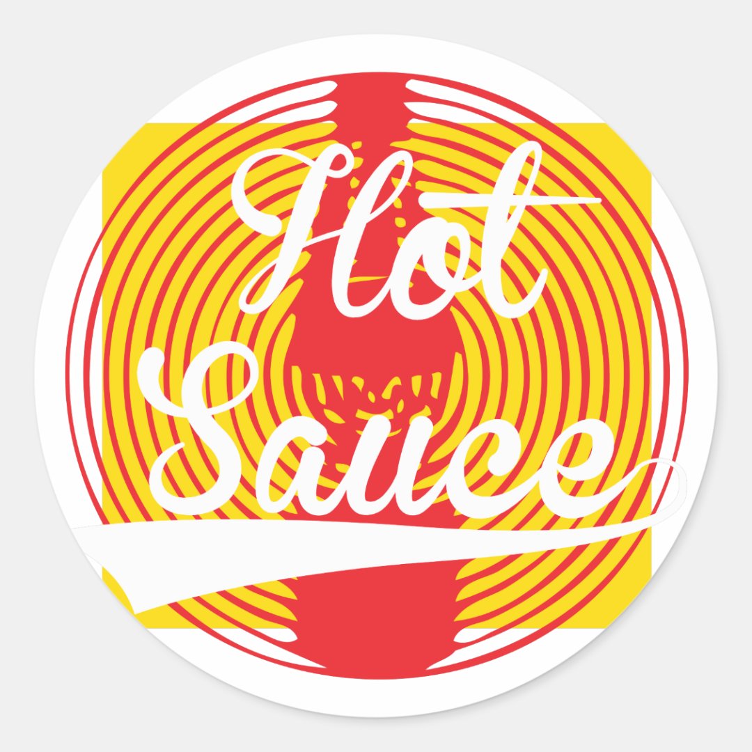 Hot Sauce! Classic Round Sticker | Zazzle