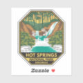 Hot Springs National Park Arkansas Retro Sticker | Zazzle