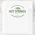 Hot Springs National Park Oval Sticker | Zazzle