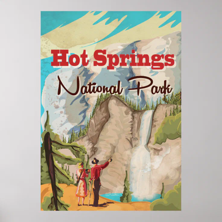 Hot Springs National Park travel poster | Zazzle