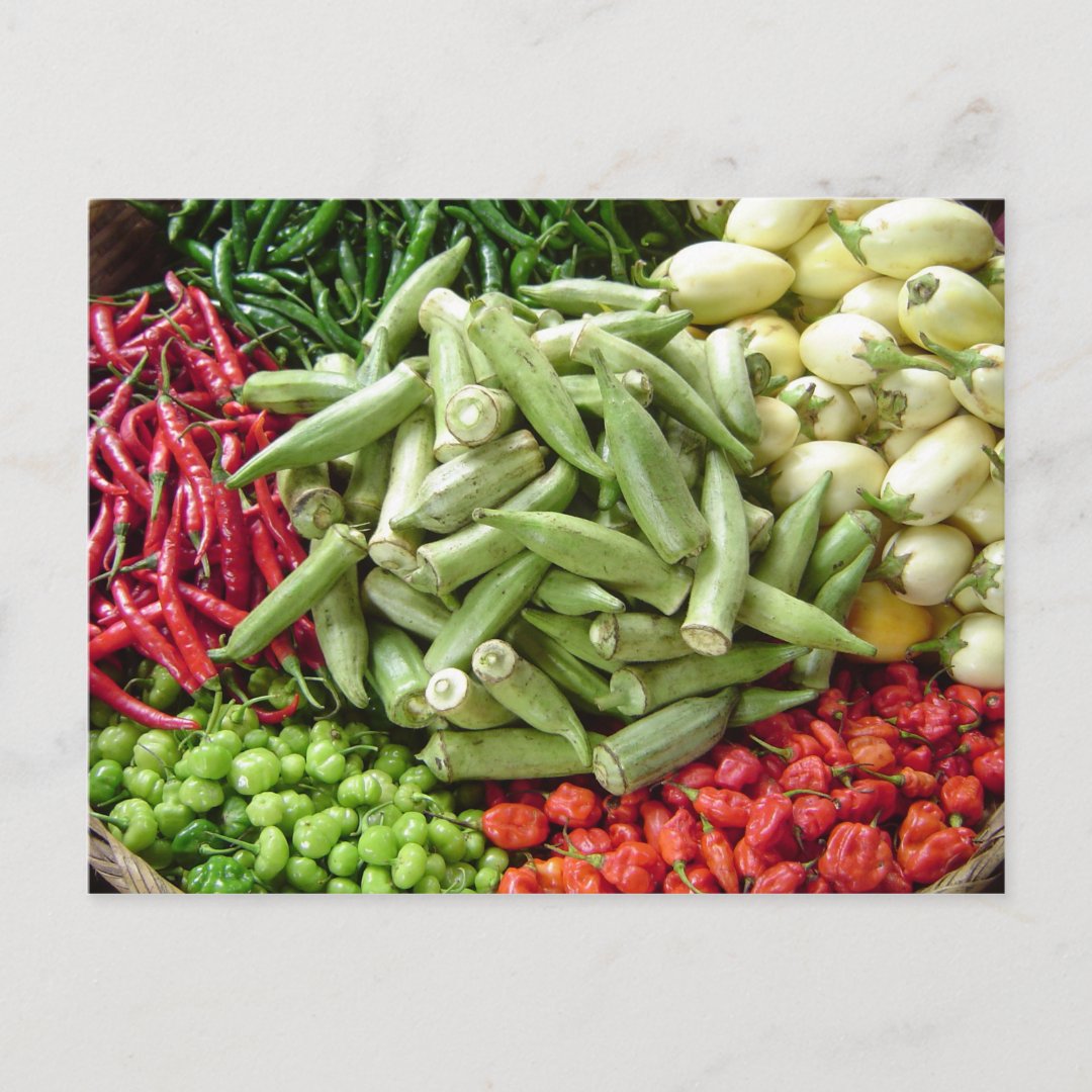 Hot Stuff - African Chili Peppers Postcard | Zazzle