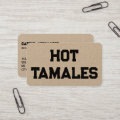 Hot Tamales Kraft Business Card | Zazzle