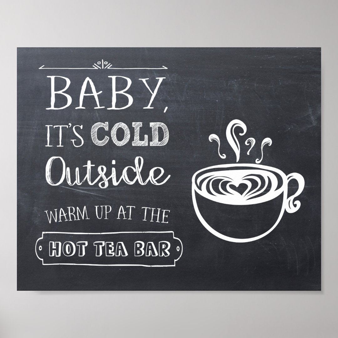 Hot Tea Bar Sign | Zazzle