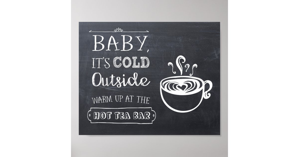 Hot Tea Bar Sign | Zazzle