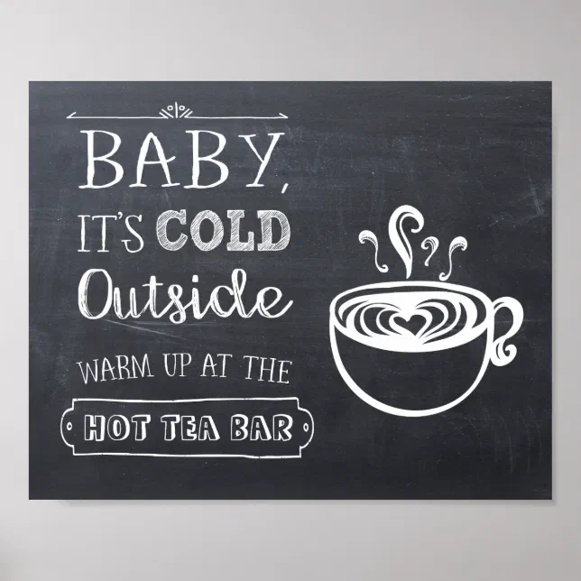 Hot Tea Bar Sign | Zazzle