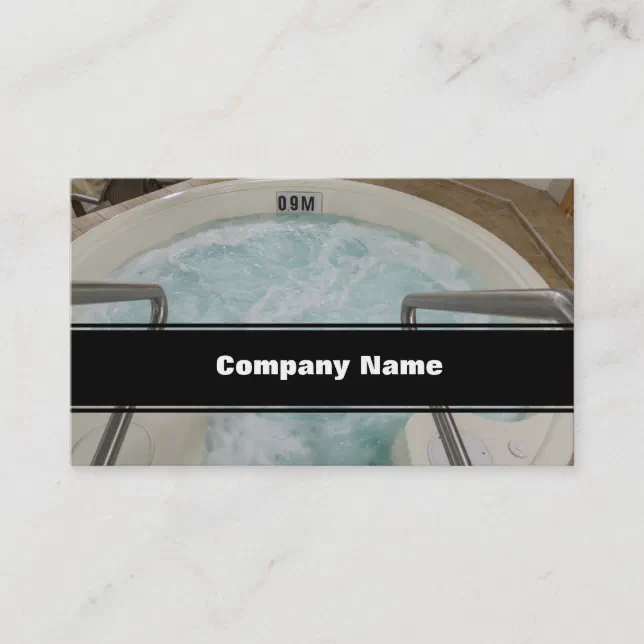 Hot Tub Business Card | Zazzle
