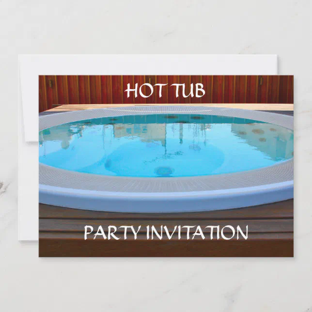 Hot Tub Party Invitation | Zazzle