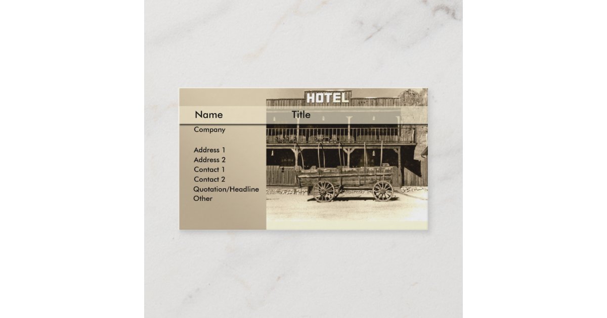 hotel \ bed and breakfast \ hostel business card | Zazzle