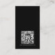 Hotel Guest House QR Code Logo Tagline Black Business Card | Zazzle