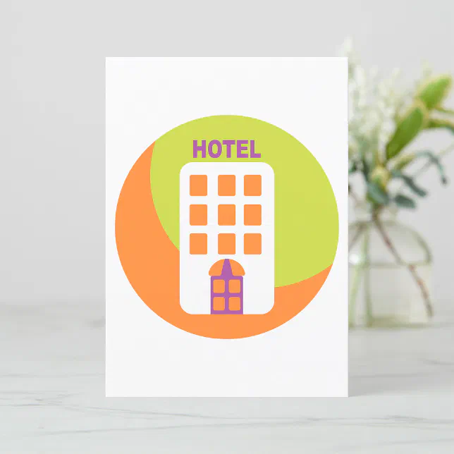 Hotel Icon Invitation | Zazzle
