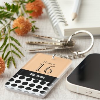 Hotel lodge resort room key (double sided) keychain | Zazzle