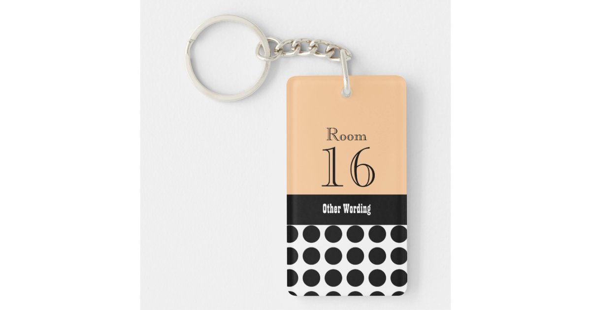 Hotel lodge resort room key (double sided) keychain | Zazzle