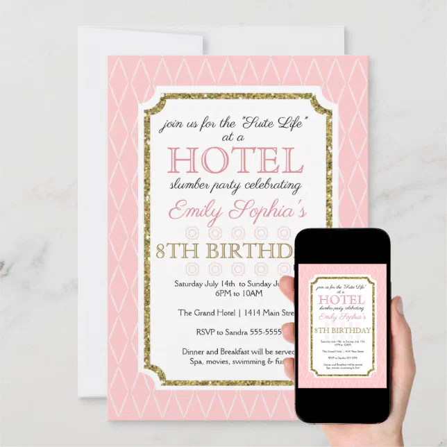 Hotel Party Invitation | Zazzle