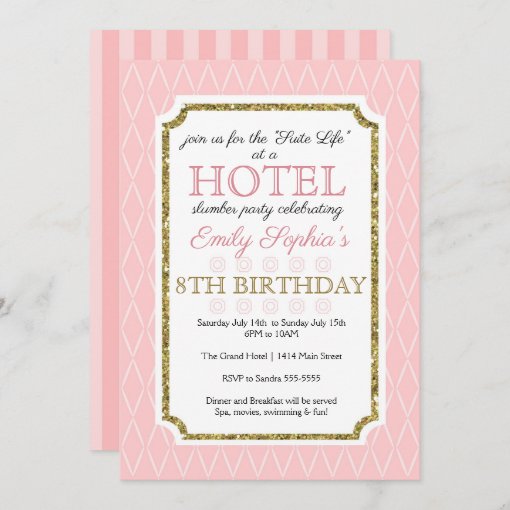 Hotel Party Invitation | Zazzle