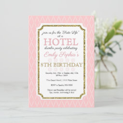 Hotel Party Invitation | Zazzle