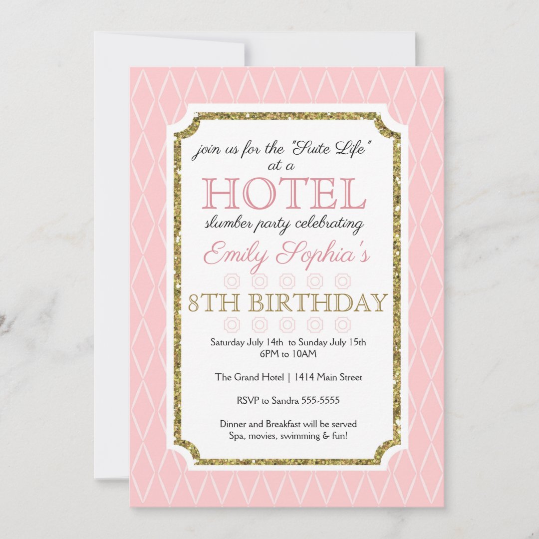 Hotel Party Invitation | Zazzle