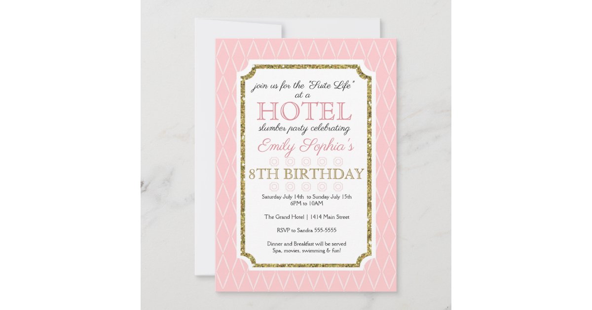 Hotel Party Invitation | Zazzle