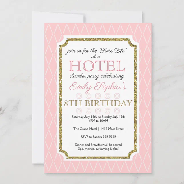 Hotel Party Invitation | Zazzle