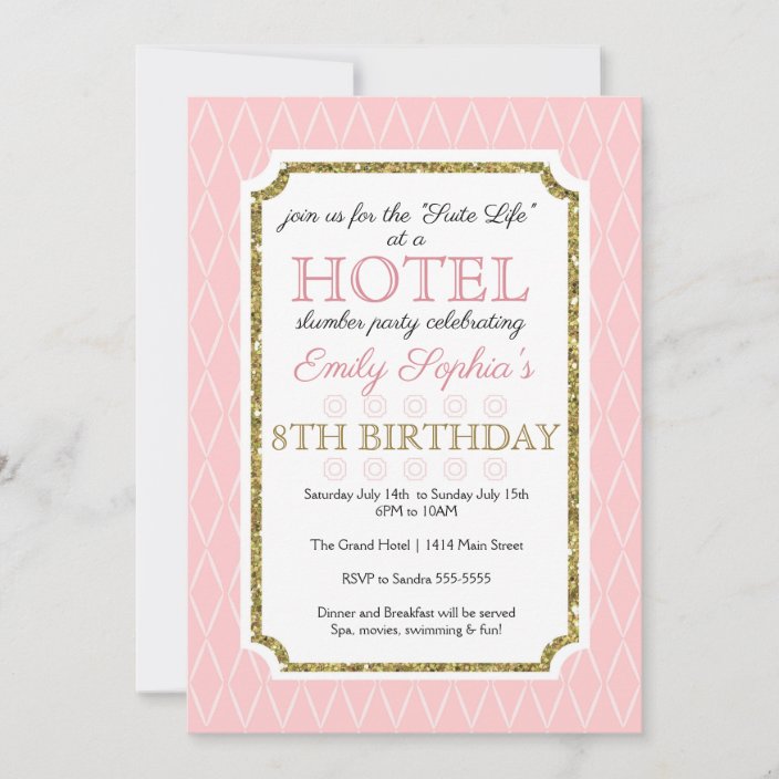 Hotel Party Invitation | Zazzle.com
