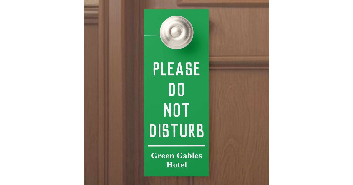 Hotel Please Do Not Disturb/ Clean My Room Door Hanger | Zazzle