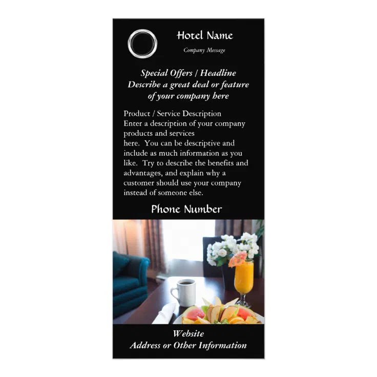 Hotel Rack Card Printing | Zazzle