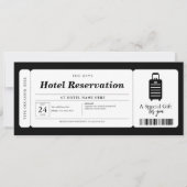 Hotel Reservation Staycation Voucher Certificate Invitation | Zazzle