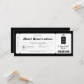Hotel Reservation Staycation Voucher Certificate Invitation | Zazzle