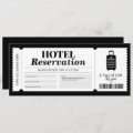 Hotel Reservation Staycation Voucher Certificate Invitation | Zazzle