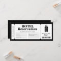Hotel Reservation Staycation Voucher Certificate Invitation | Zazzle