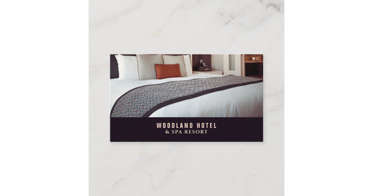 Hotel Room, Hotel Accommodation Business Card | Zazzle