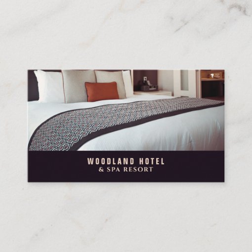 Hotel Room, Hotel Accommodation Business Card | Zazzle