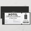 Hotel Stay Reservation Voucher Certificate Invitation | Zazzle