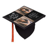 Hotter By One Degree 2 Photo Graduation Cap Topper | Zazzle