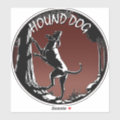 Hound Dog Stickers Custom Hunting Dog Decals | Zazzle