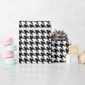 Houndstooth Black and White Wrapping Paper | Zazzle