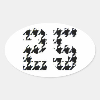 Number 25 Stickers | Zazzle
