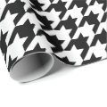 Houndstooth pattern wrapping paper | Zazzle