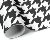 Houndstooth pattern wrapping paper | Zazzle