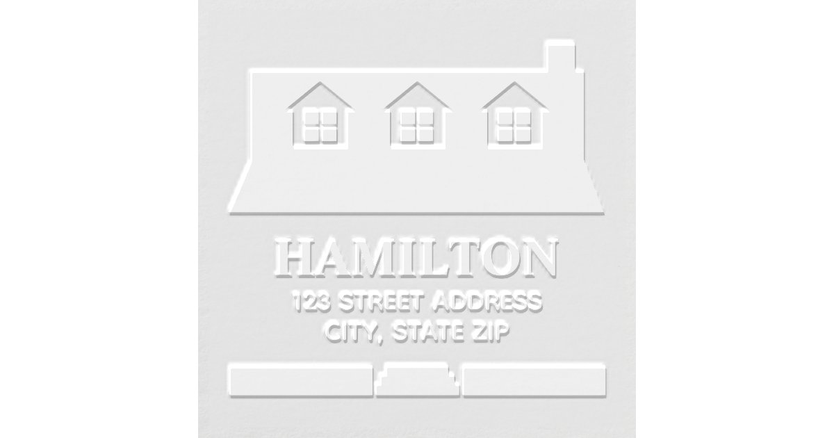 House Address Home Embosser | Zazzle