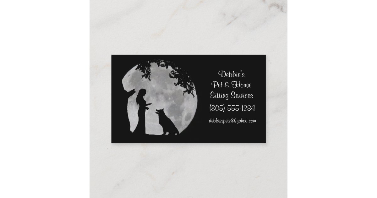 House and Pet Sitting Business Card | Zazzle