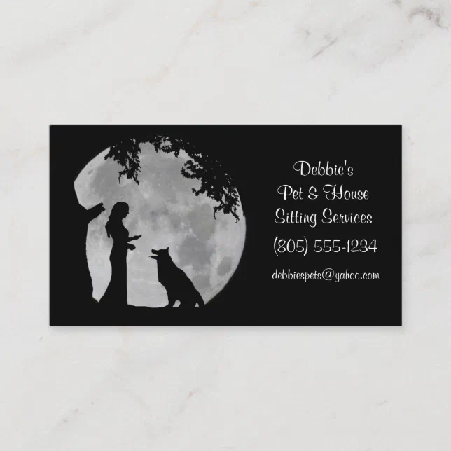 House and Pet Sitting Business Card | Zazzle