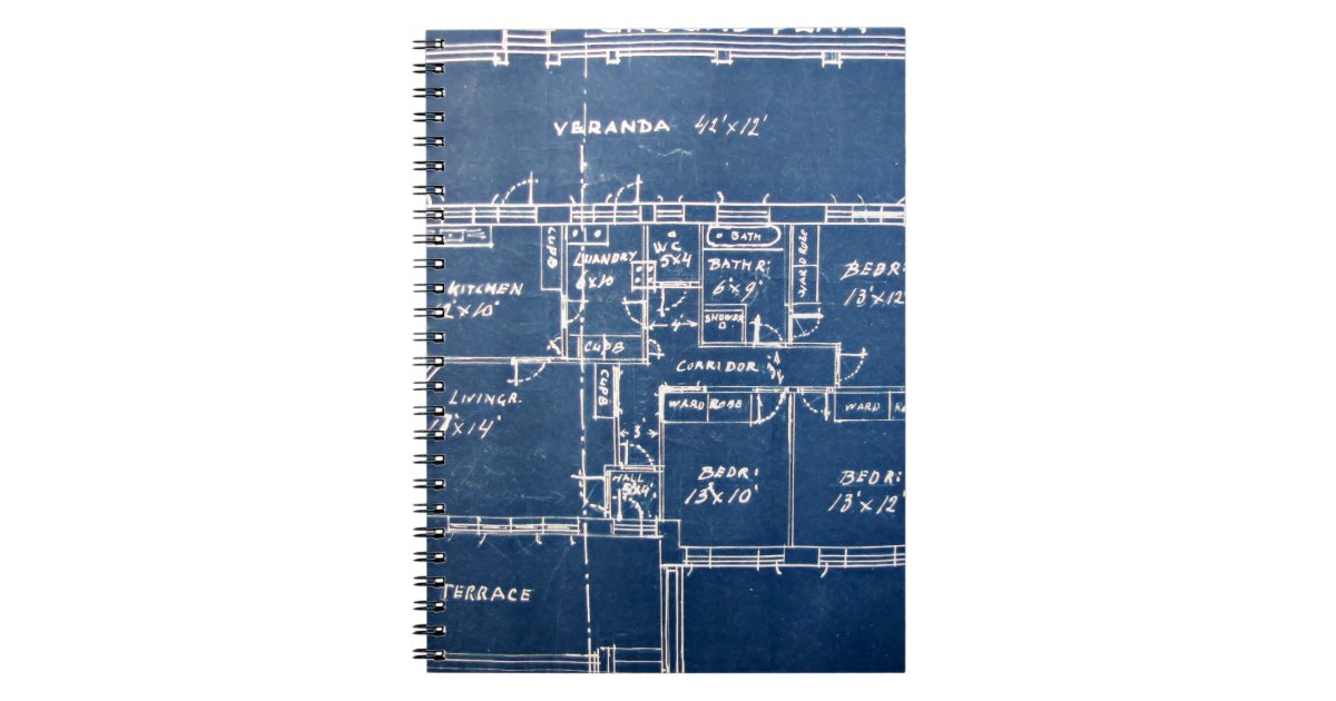 House Blueprints Notebook | Zazzle