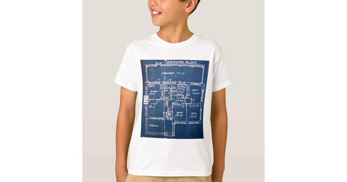 House Blueprints T-Shirt | Zazzle