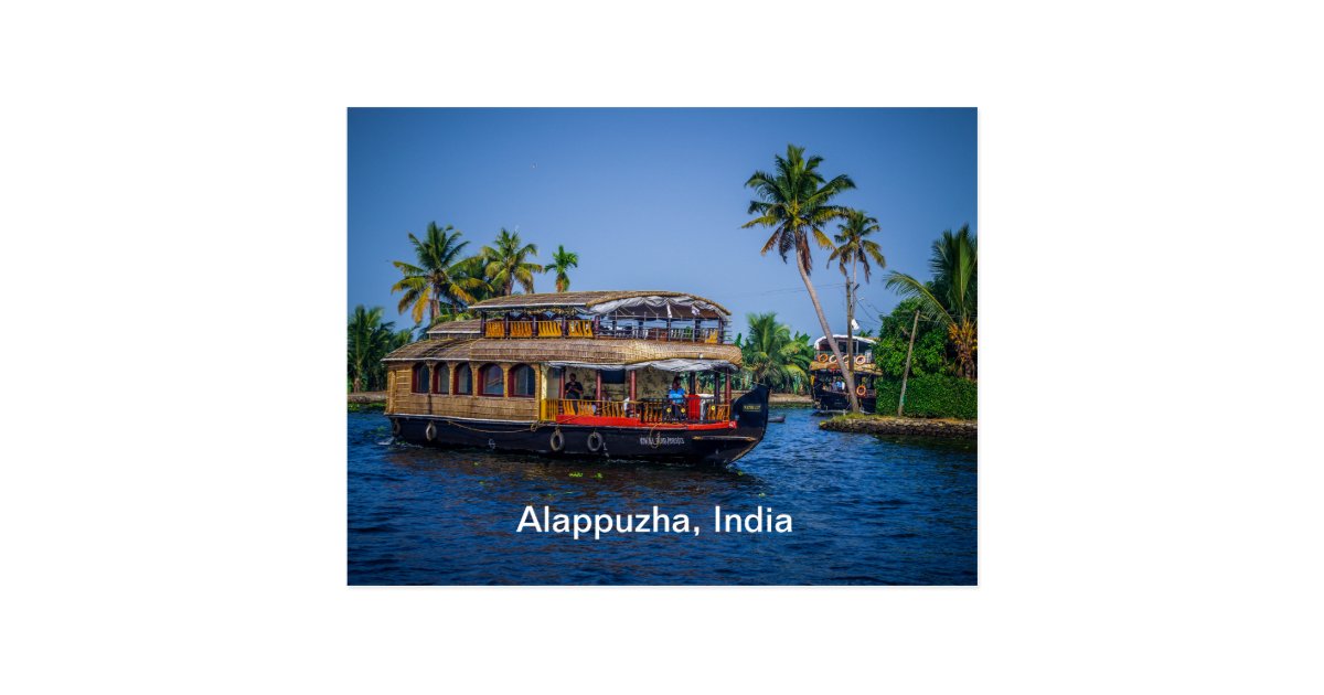 House boat in Kerala, India Postcard | Zazzle.com