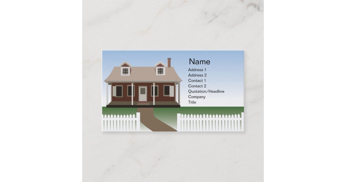 House - Business Business Card | Zazzle
